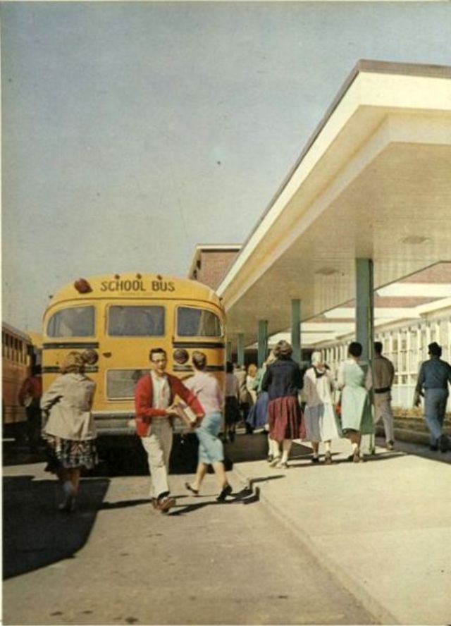 30 Vintage Photos of School Buses in the 1950s and 1960s – Yesterday Today
